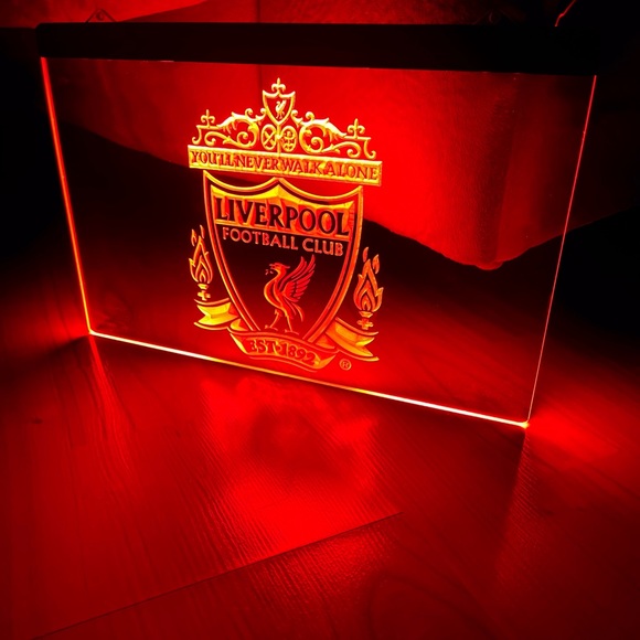 Other | Liverpool Football Club Led Neon Red Light Sign 8x12 | Poshmark